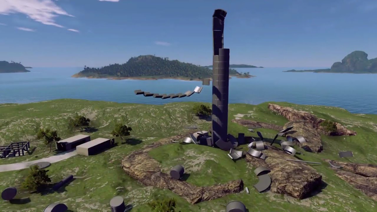 Halo 5 - (Destructible Environment) Tower Collapsing - YouTube