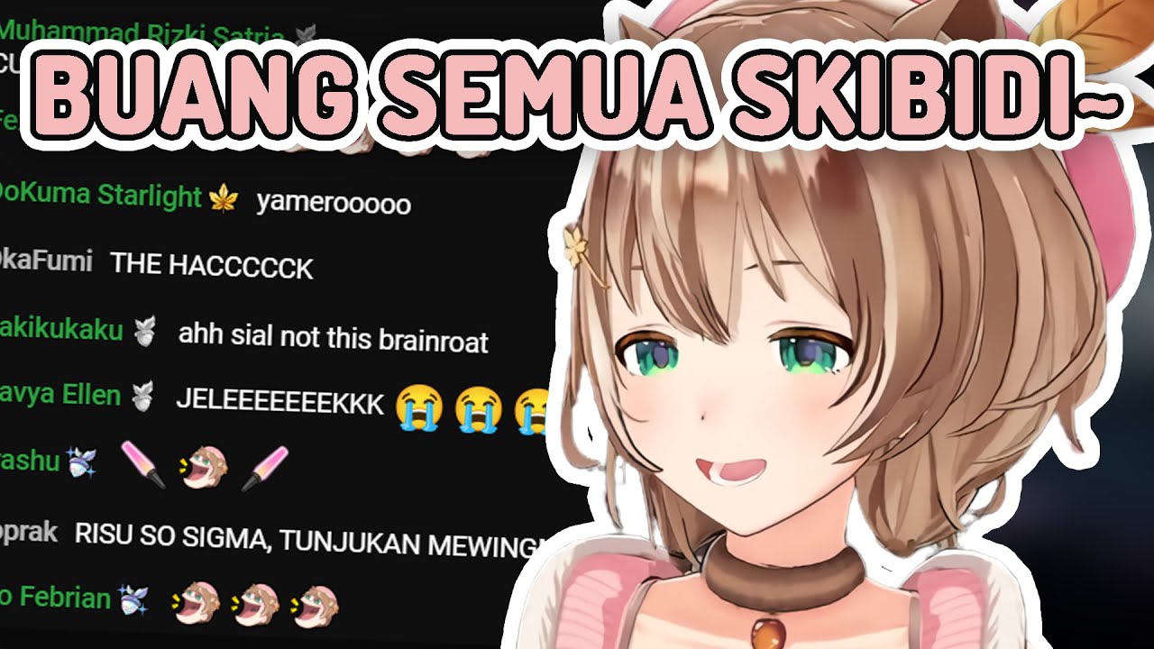 NOOOO RISU JANGAN NYANYI LAGU BRAIN ROT ITU!!!!!😭😭😭 [Ayunda Risu ...
