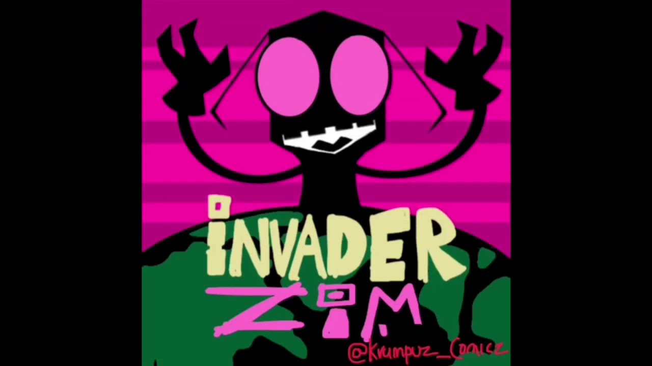 WARNING: FLASHING LIGHTS! ||INVADER ZIM INTRO THEME || Rock Metal Dual ...