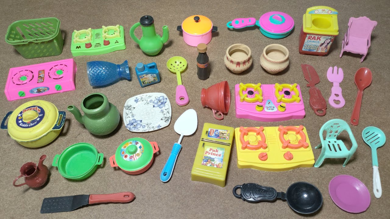 Unboxing and Review Mini Kitchen Set Collection Asmr - Satisfying Video ...