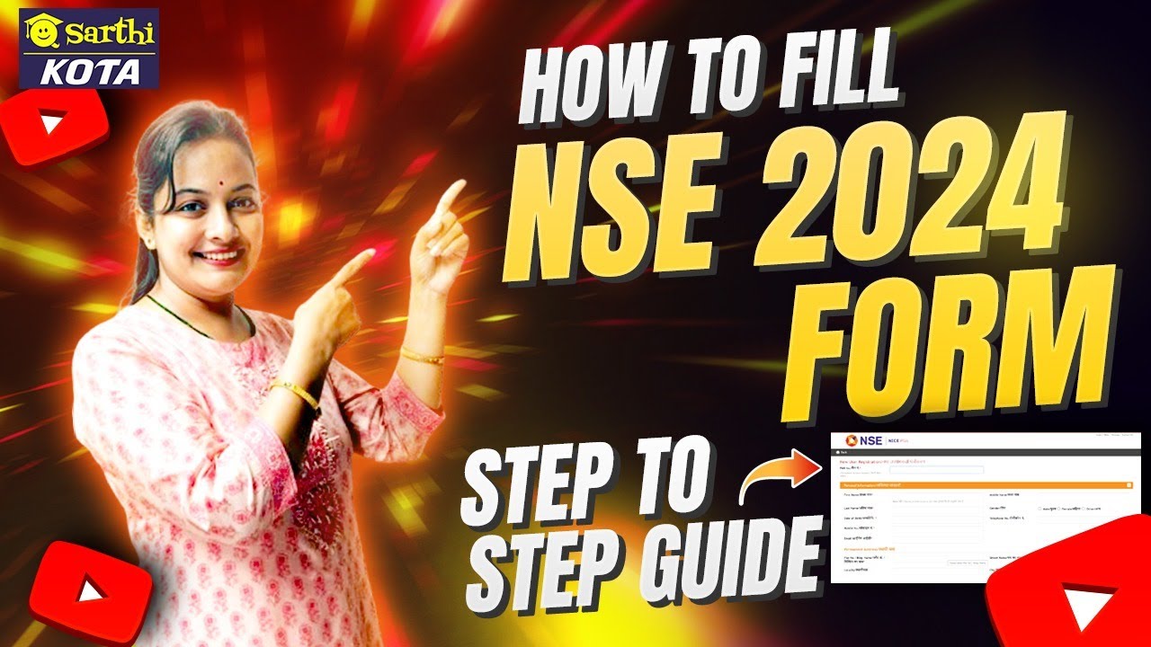 How to Fill Form NSE-2024 | qSarthi Kota - YouTube