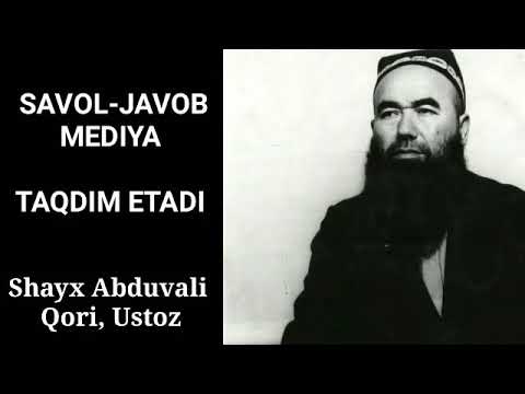 Ustoz Abduvali Qori !! Ertaga nimani tayorlab qoydik