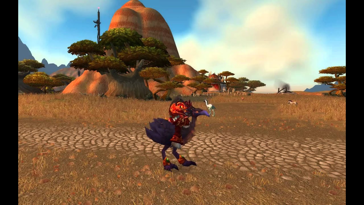 World of Warcraft WoD - Black Hawkstrider mount (WoW patch 6.0.2) - YouTube