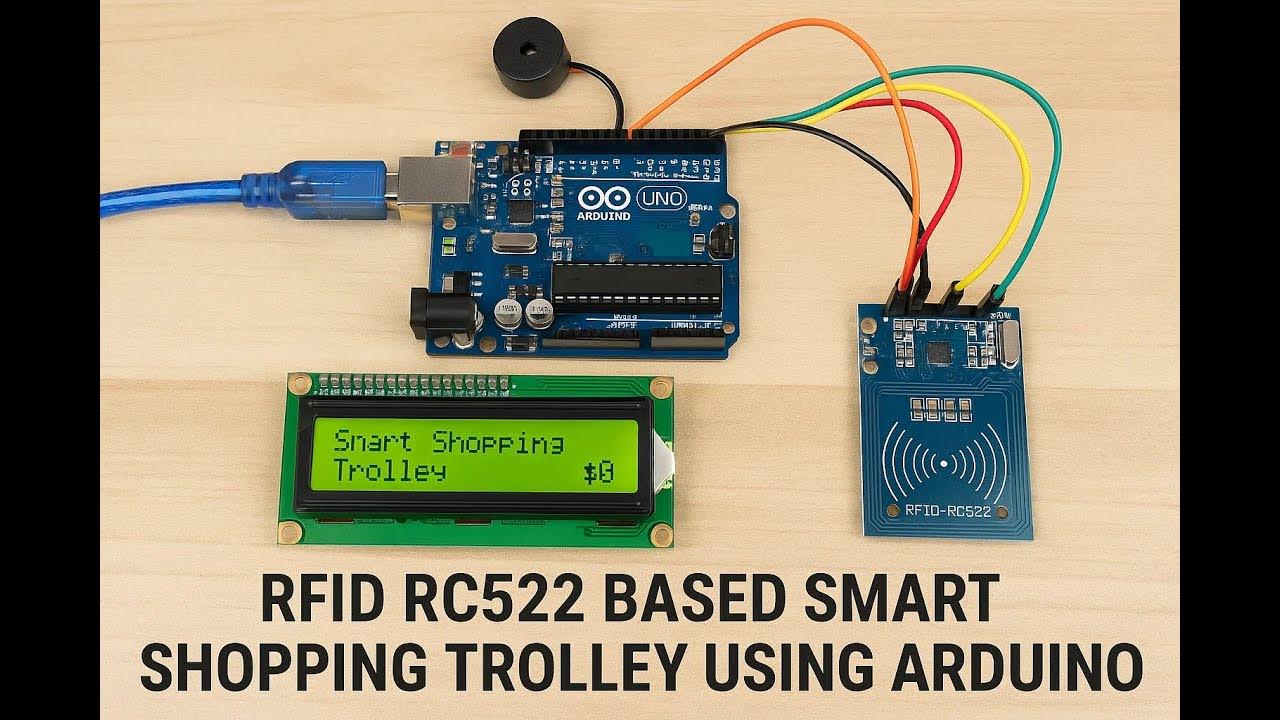 RFID RC522 Based Smart Shopping 🛒 trolley using Arduino UNO - YouTube
