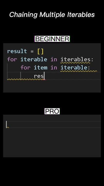 Beginner😅 Vs Pro😎 Chain Iterables In Python Python Programming