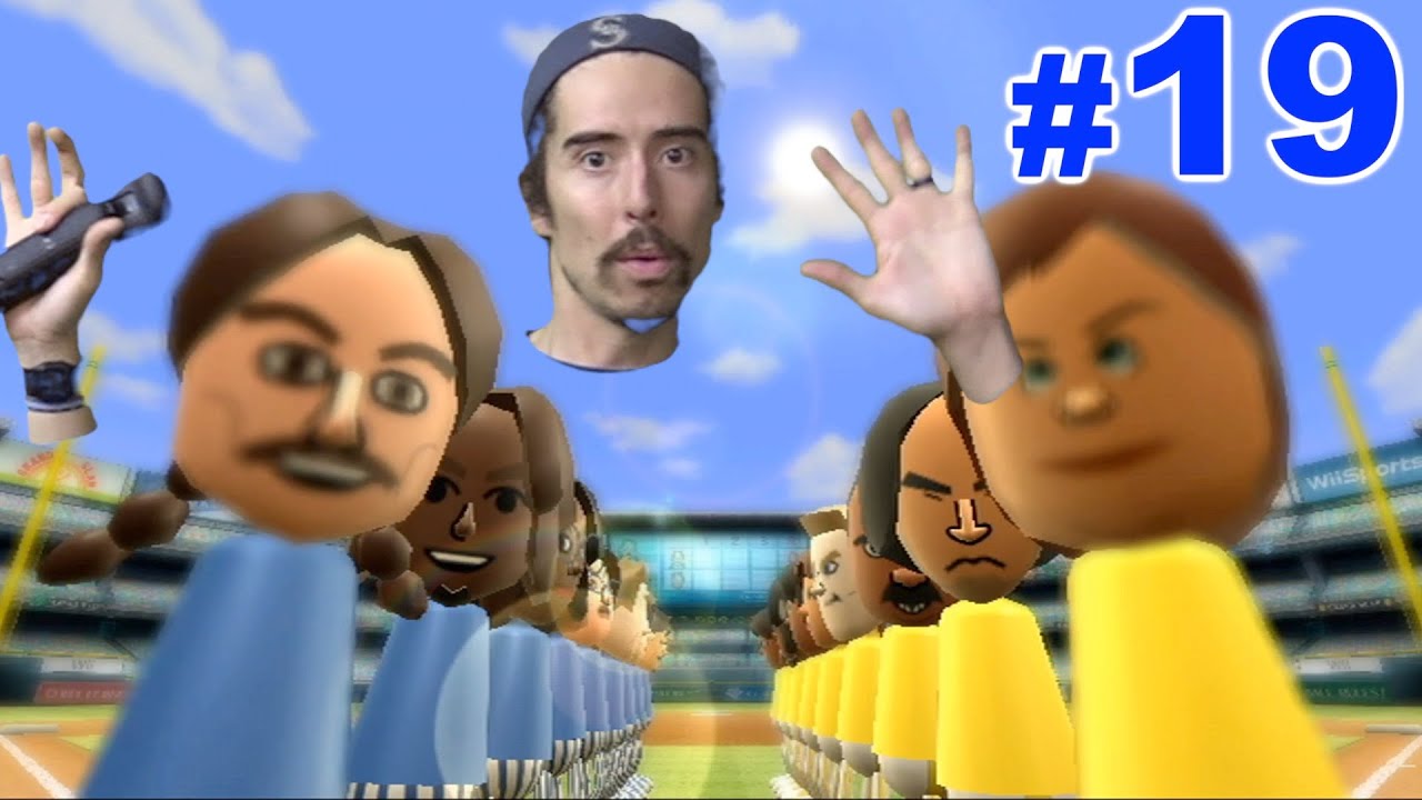 FLOATING HEAD! | Wii Baseball #19 - YouTube