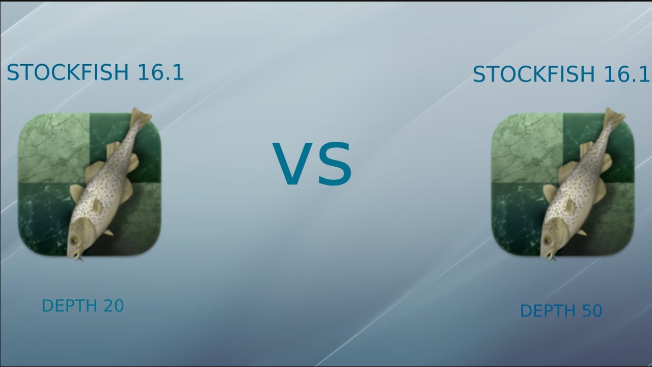 Stockfish 16.1 Depth 20 VS Stockfish 16.1 Depth 50 - YouTube