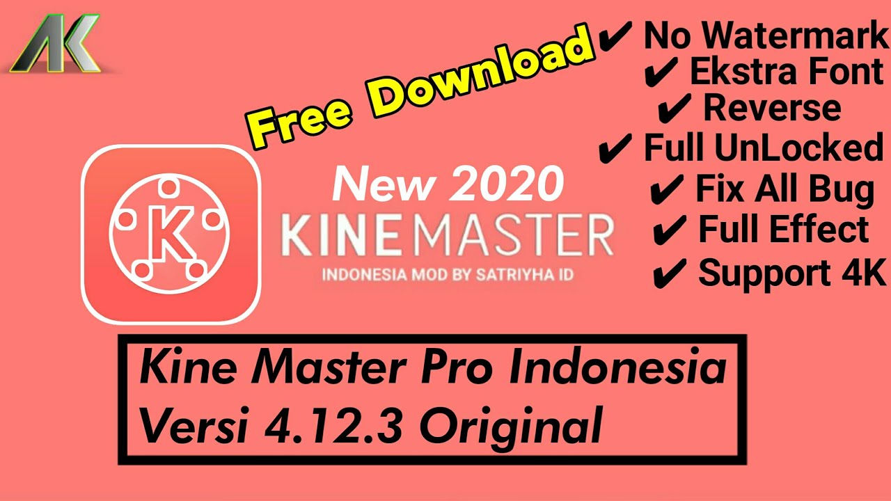 KINE MASTER PRO TERBARU 2020 VERSI 4.12.3 ORIGINAL INDONESIA | Kine ...