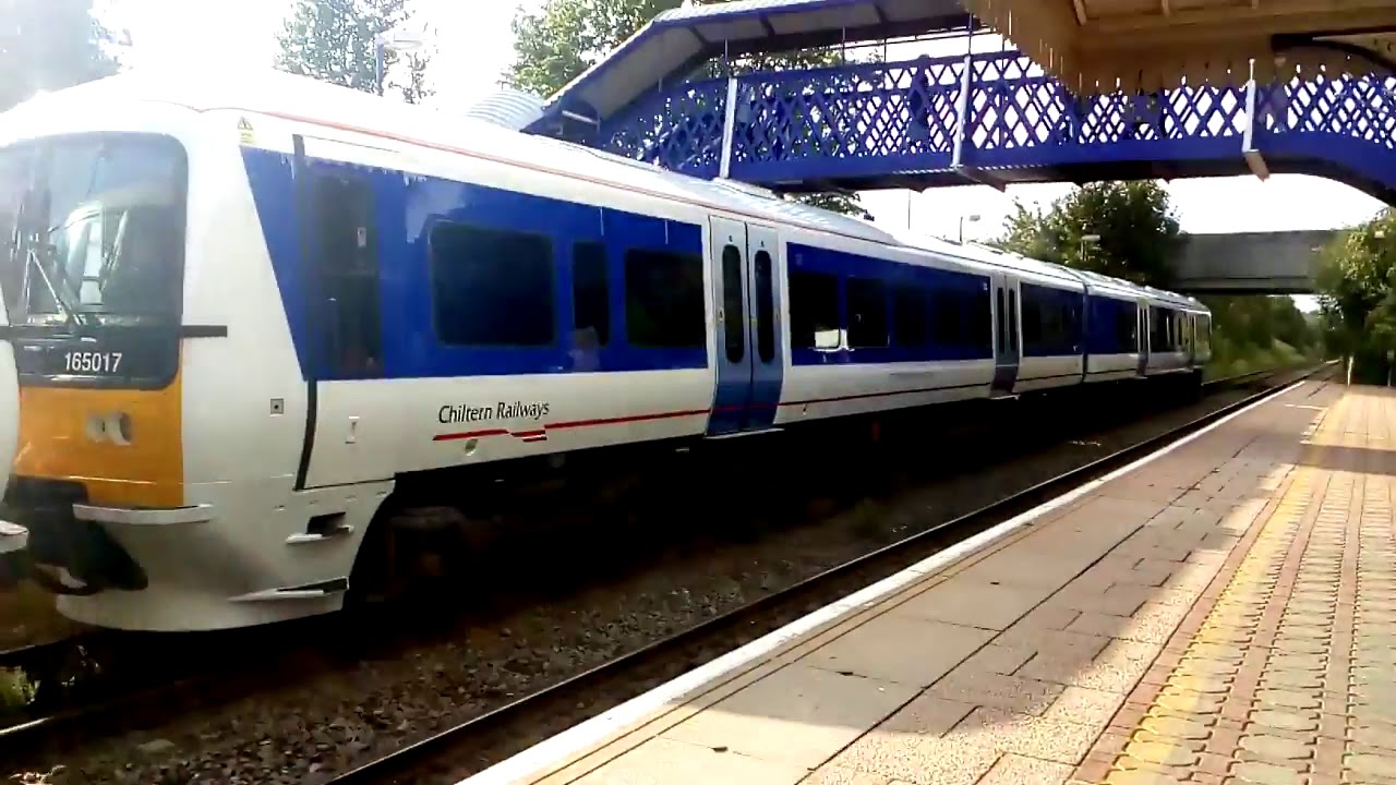 Chiltern 165017, 165008 & 168325 depart Stoke Mandeville - 31/8/17 ...