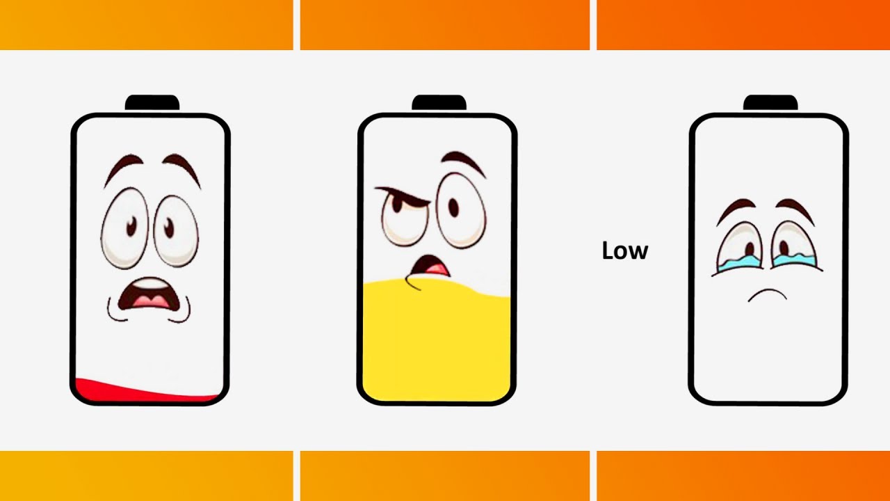 Low Battery | Battery Lowing 100 to 0 | Battery Animation - YouTube