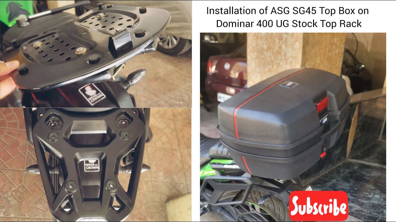 ASG SG-45 Top box installation on Dominar 400 UG Stock top rack | ASG ...