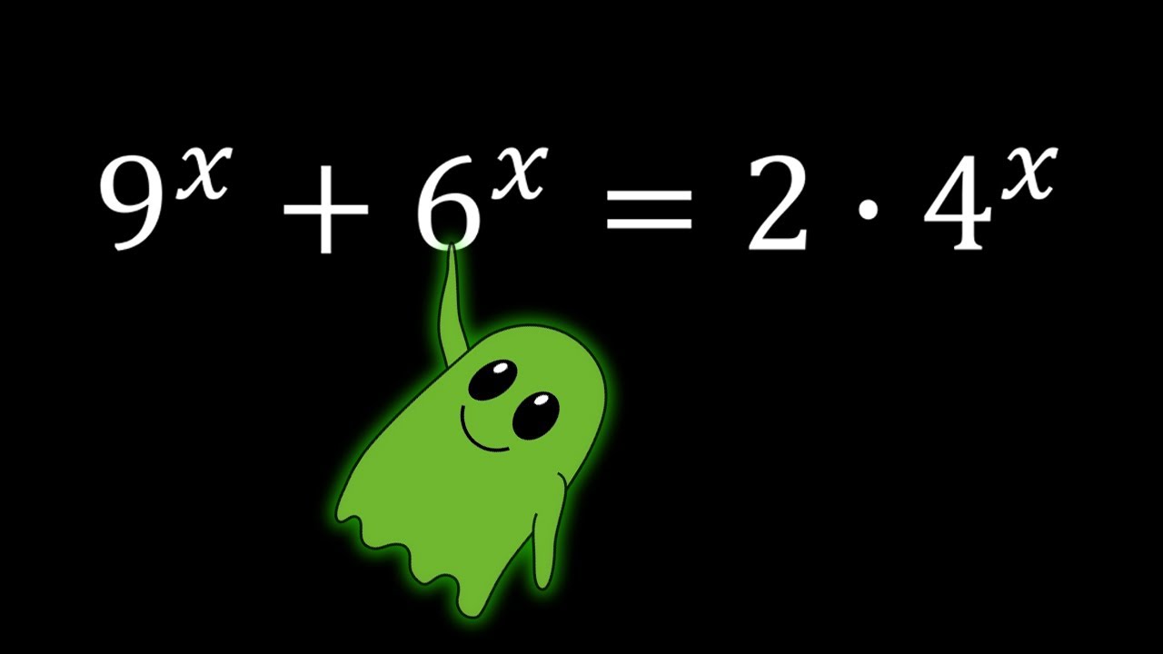 Exponential Equation With Different Bases | Hard Example - YouTube