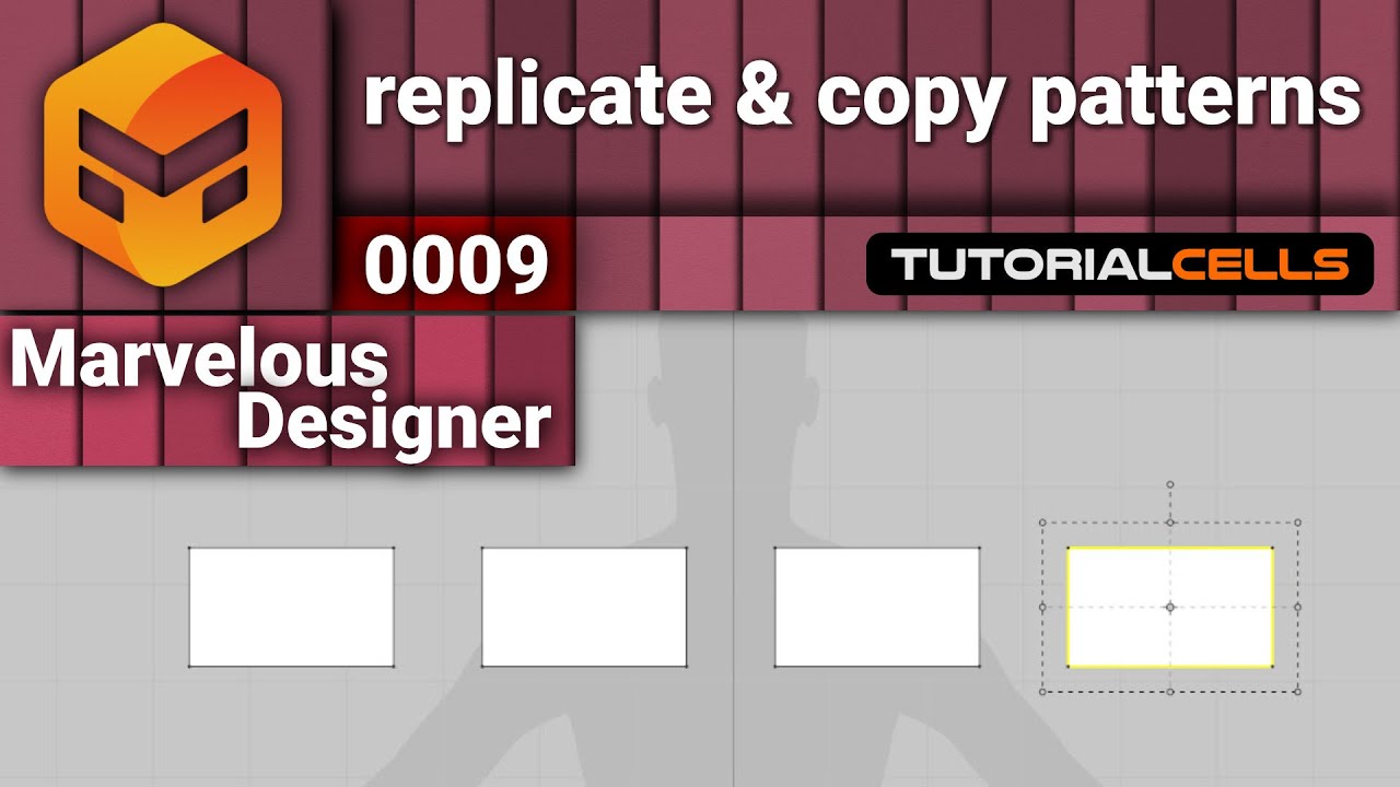 0009. replicate & copy patterns in Marvelous Designer - YouTube
