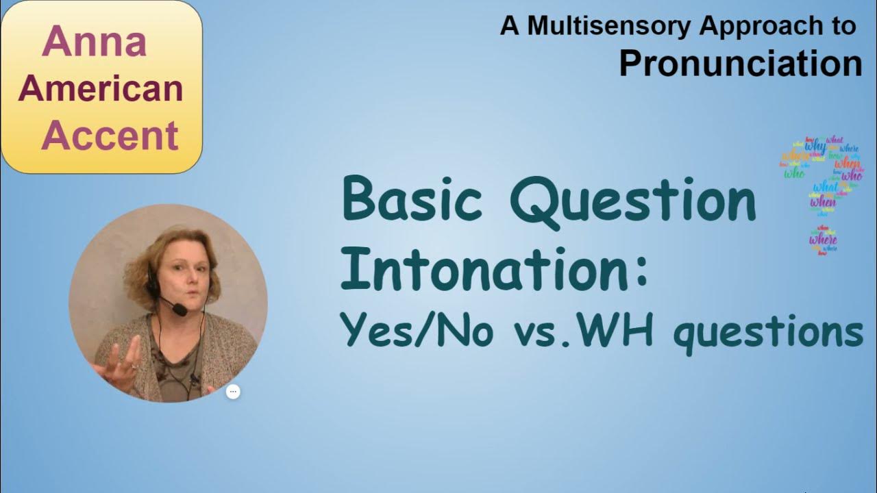 Basic Question Intonation: Yes/No and WH-questions - A Multisensory ...