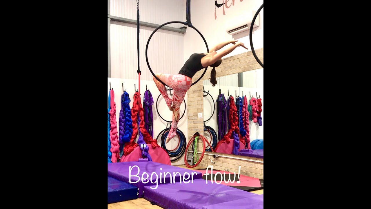 Beginner Aerial Hoop / Lyra Flow! - YouTube