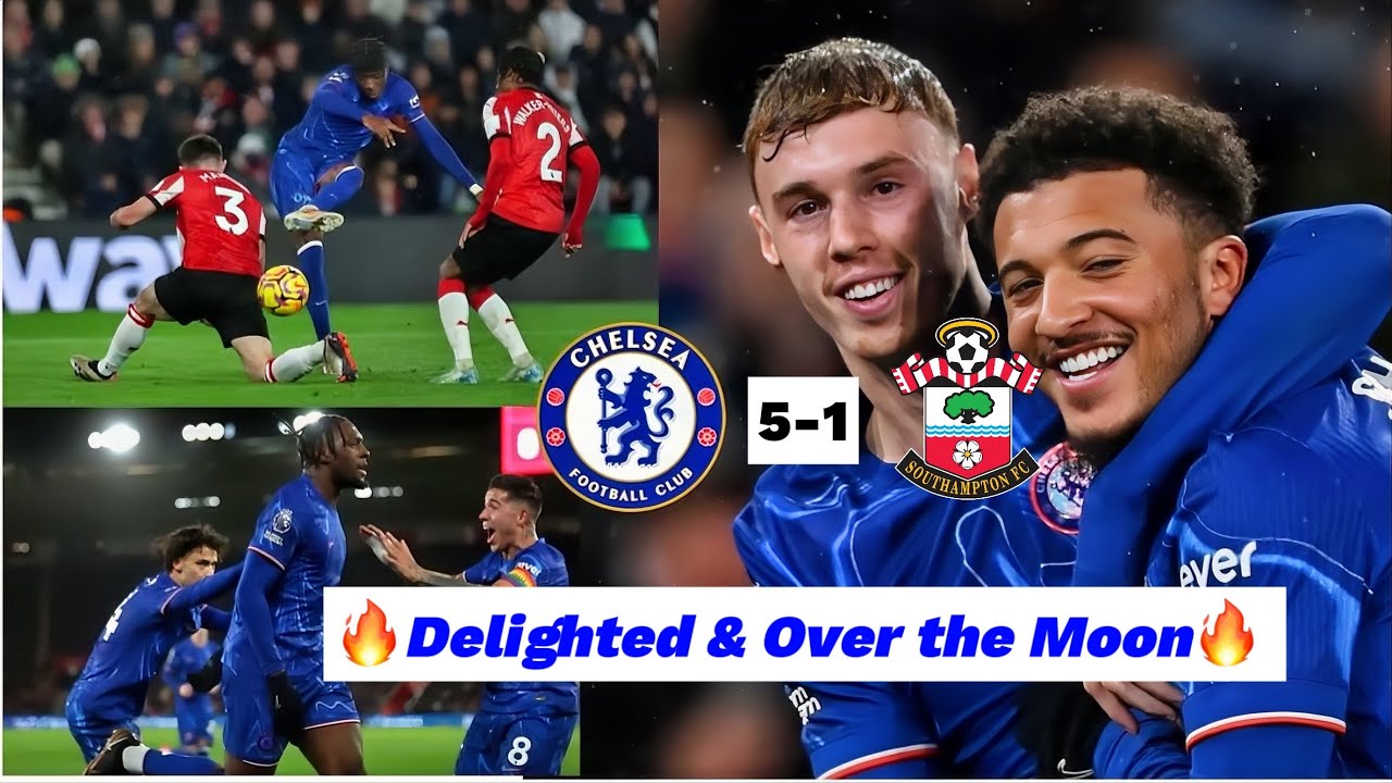First Chelsea Goal for Jadon Sancho🔥Full Reaction Southampton vs ...