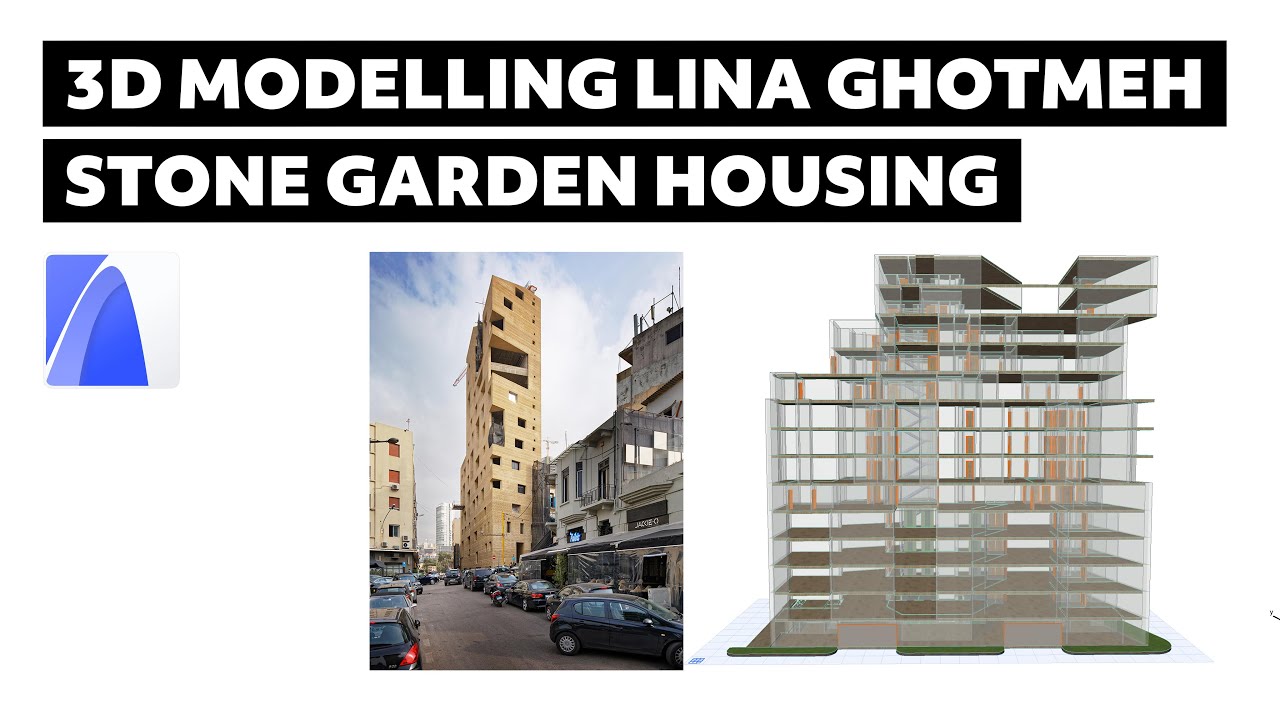 ArchiCAD 3D Modelling - Lina Ghotmeh Stone Garden Housing - YouTube