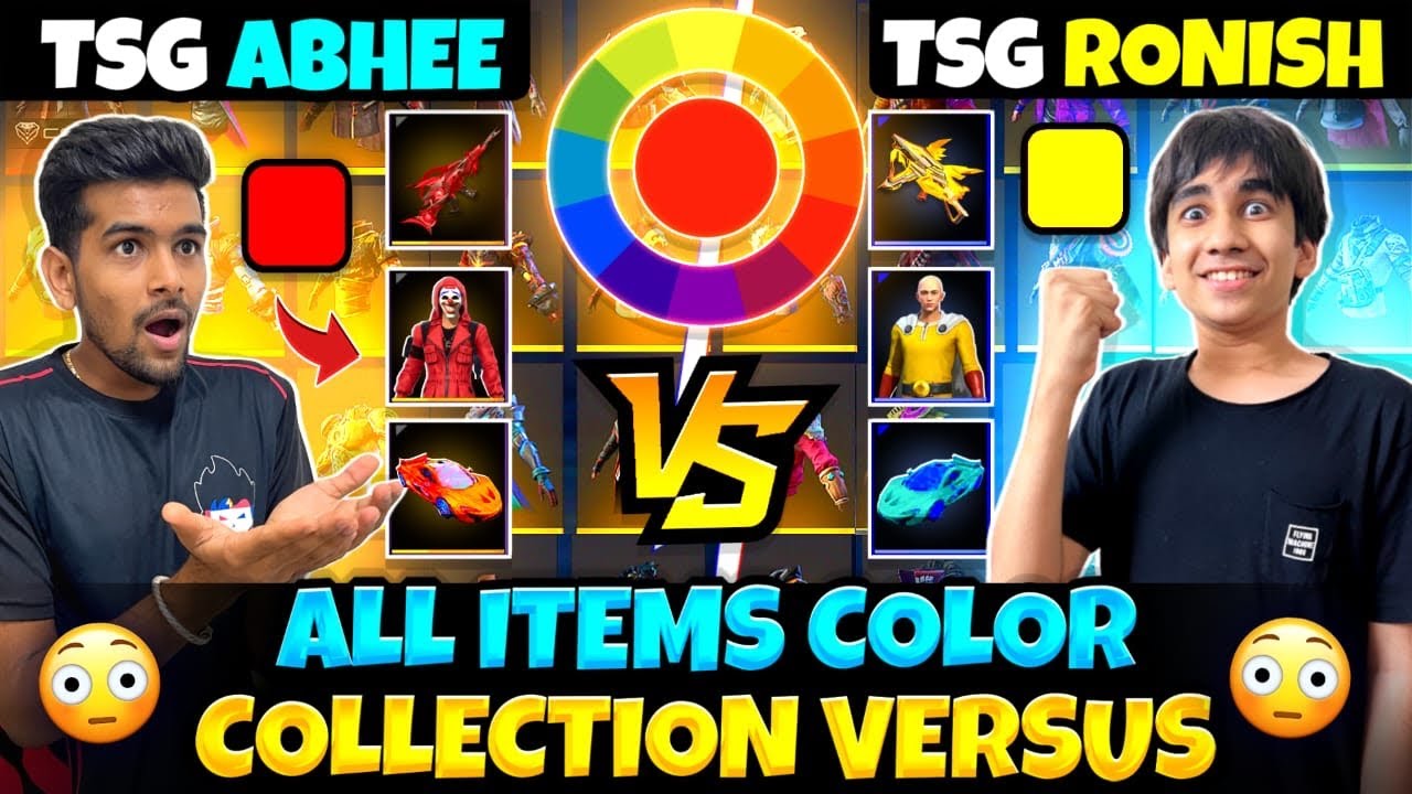 All Items 🚗🔫👕 Color Collection Versus 😍 Tsg Abhee Vs Color Blind 👨‍🦯 ...