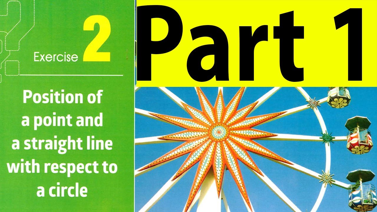 Solving Exercise (2) Position of a point and a straight line with ...