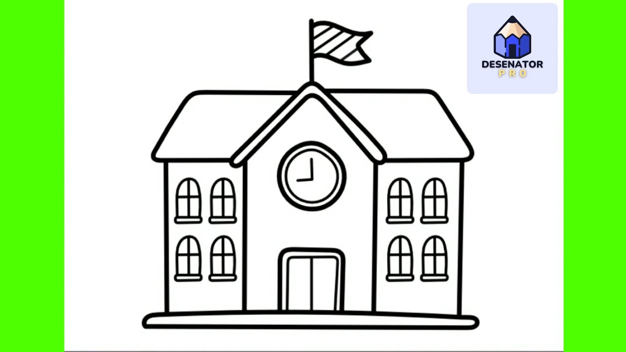 Cum Sa Desenezi O ȘCOALĂ | Usor Pas cu Pas Tutorial pentru Incepatori ...
