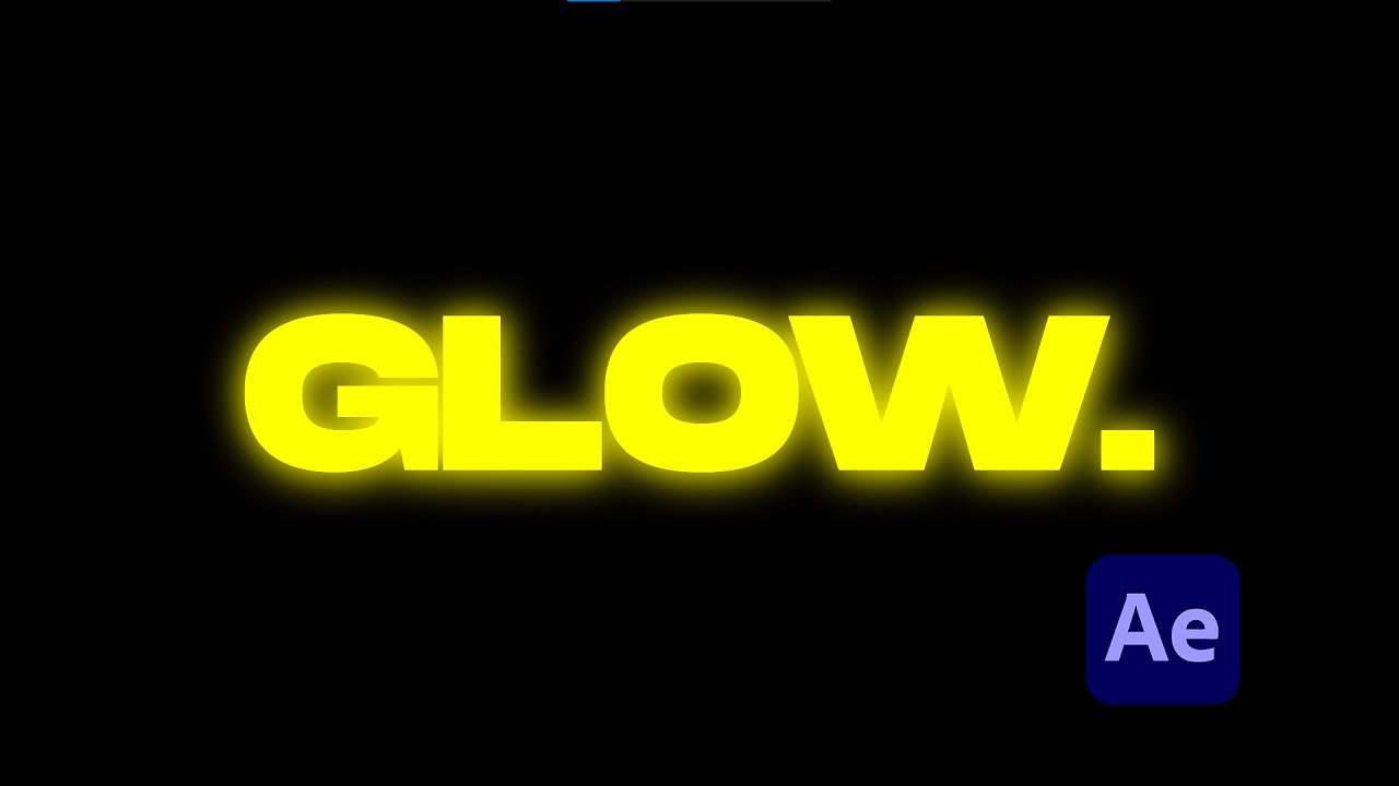 Adobe After Effects: Create Glowing Text Animation | Motion Graphics ...