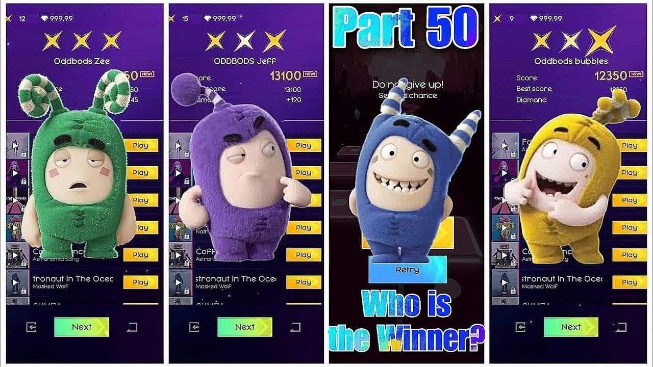 Oddbods Zee 🆚 Oddbods Jeff 🆚 Oddbods Pogo 🆚 Oddbods Bubbles 🎶 Magic Hop ...