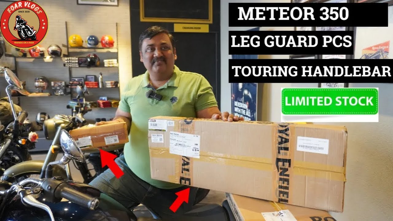 Royal Enfield Meteor 350 Touring Handlebar and Leg Guard Pcs are ...