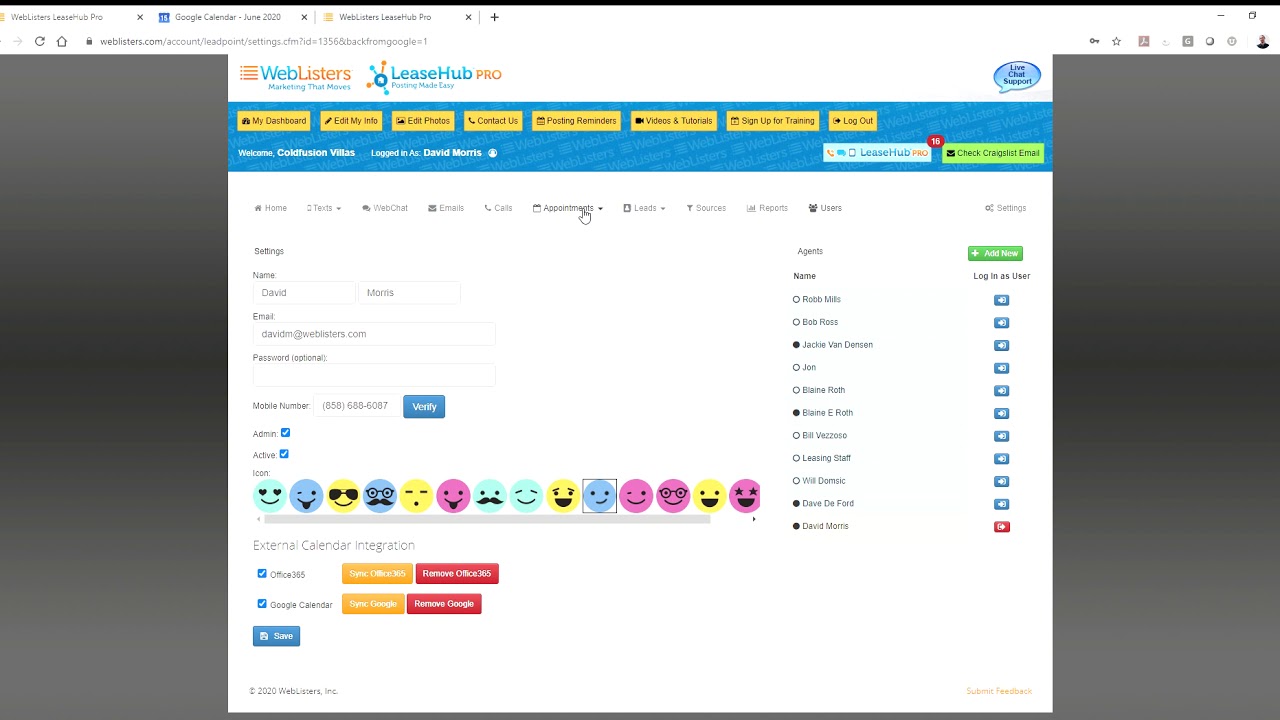 WebListers LeaseHub Pro Google Chrome 2020 06 15 17 09 00 - YouTube