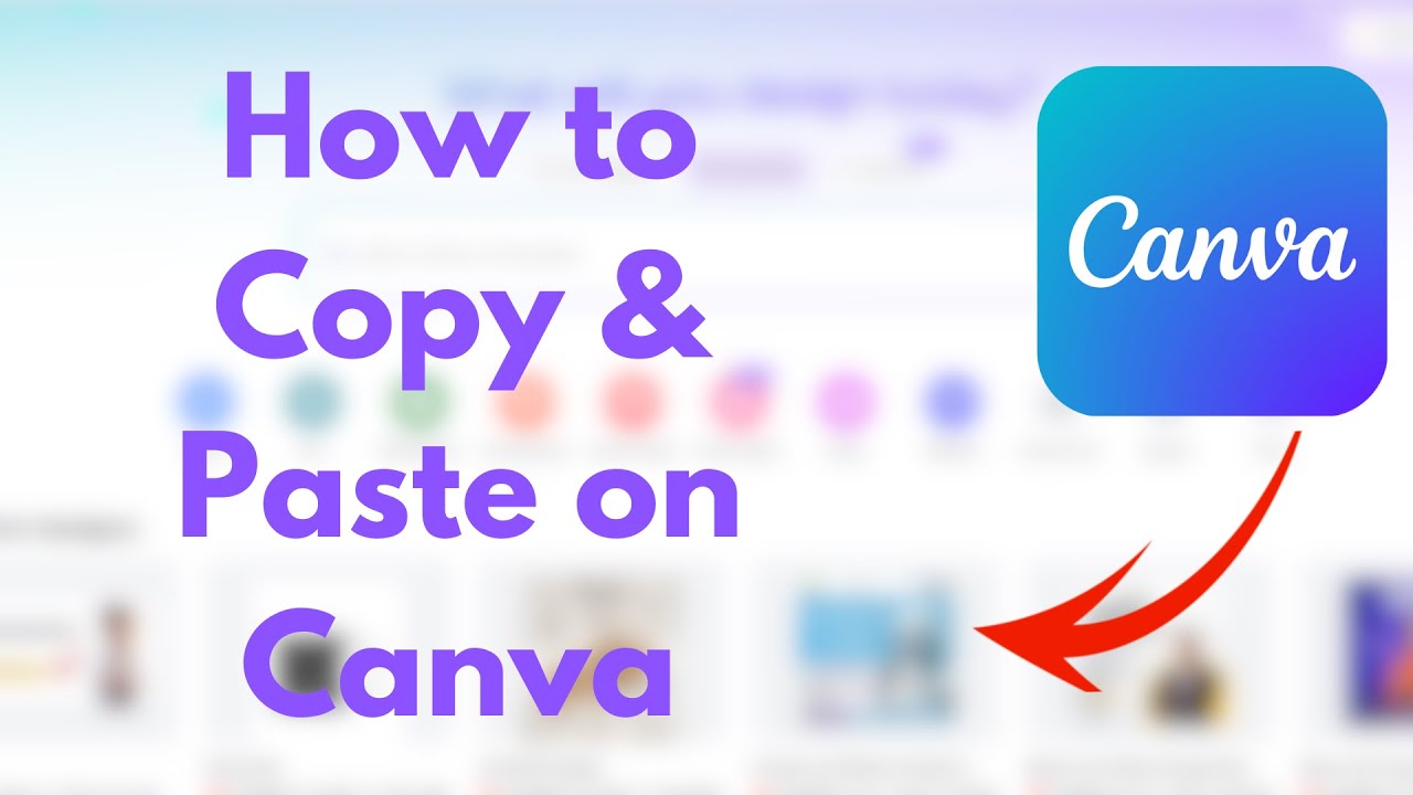📋 Copy & Paste in Canva | Easy Beginner Guide 🖱️📄 - YouTube