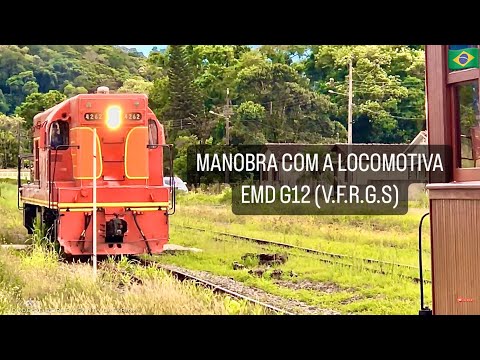 Manobra com a Locomotiva EMD G12 4262 (V.F.R.G.S) na cidade de Corupá-SC - YouTube
