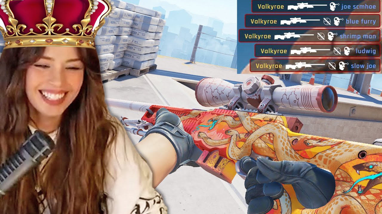 Valkyrae Practices CS2 For The Roomie Rumble Tourney & Becomes The AWP ...