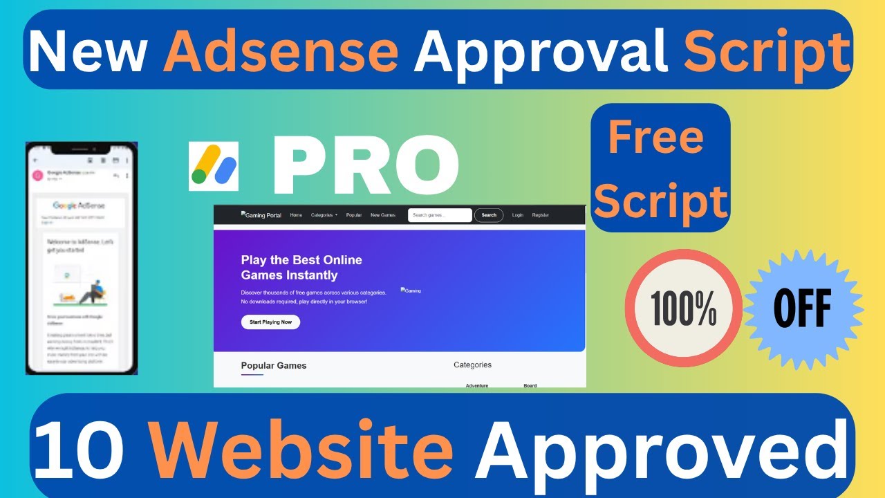 🔥 Latest Gaming Script for AdSense Approval (FREE Download + Demo ...