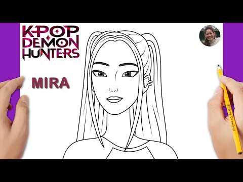 How to draw Mira easy | KPop Demon Hunters Drawing
