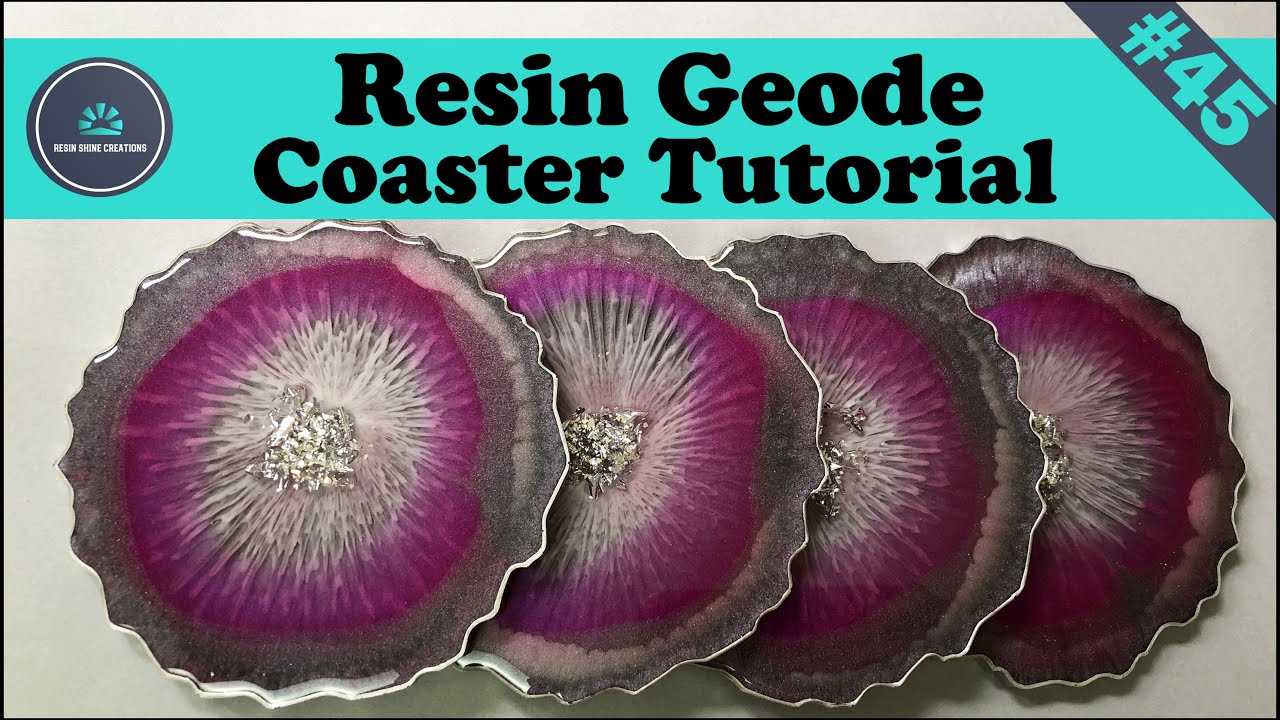 Resin geode coaster tutorial. - YouTube