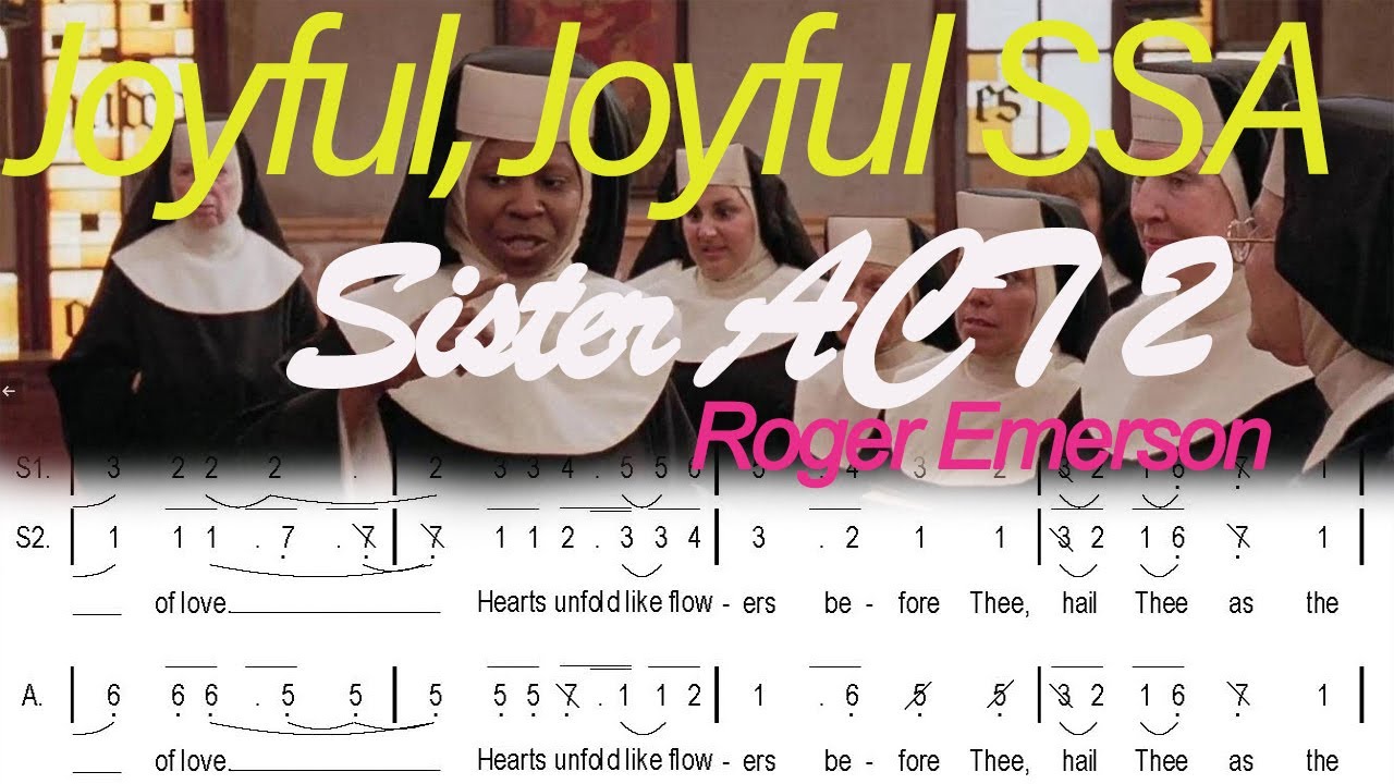 Joyful Joyful Sister ACT2 (Sister act 2) by Mervyn Warren Notasi Angka ...