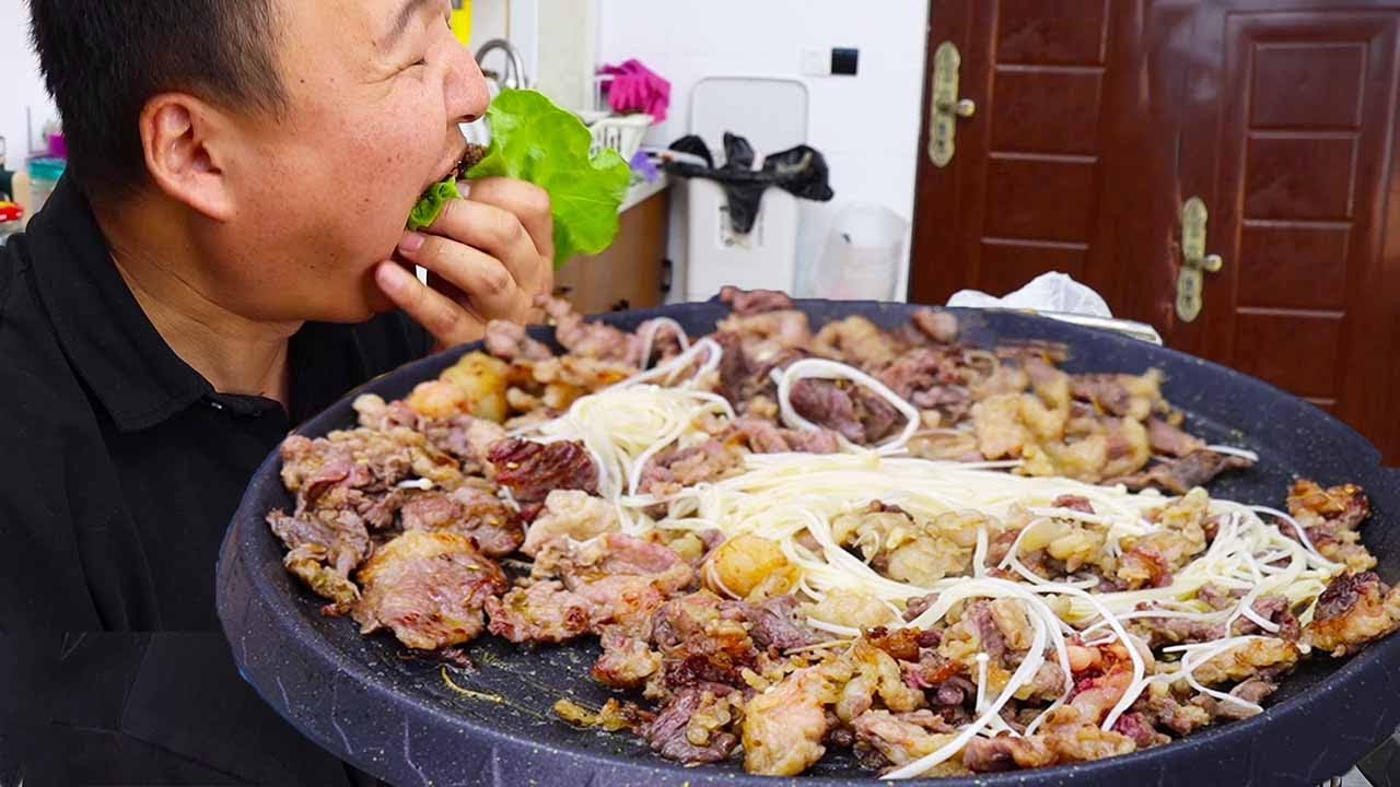 Chinese Food Show |Spend 500 Yuan On All Kinds Of Meat And Eat Qiqihar ...