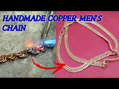 DIY Copper Men's Chain - From Scratch to Finished Look\