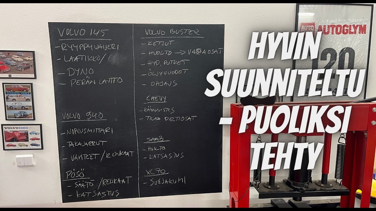 Hyvin suunniteltu on puoliksi tehty! Seven Garage Day tulossa! - YouTube