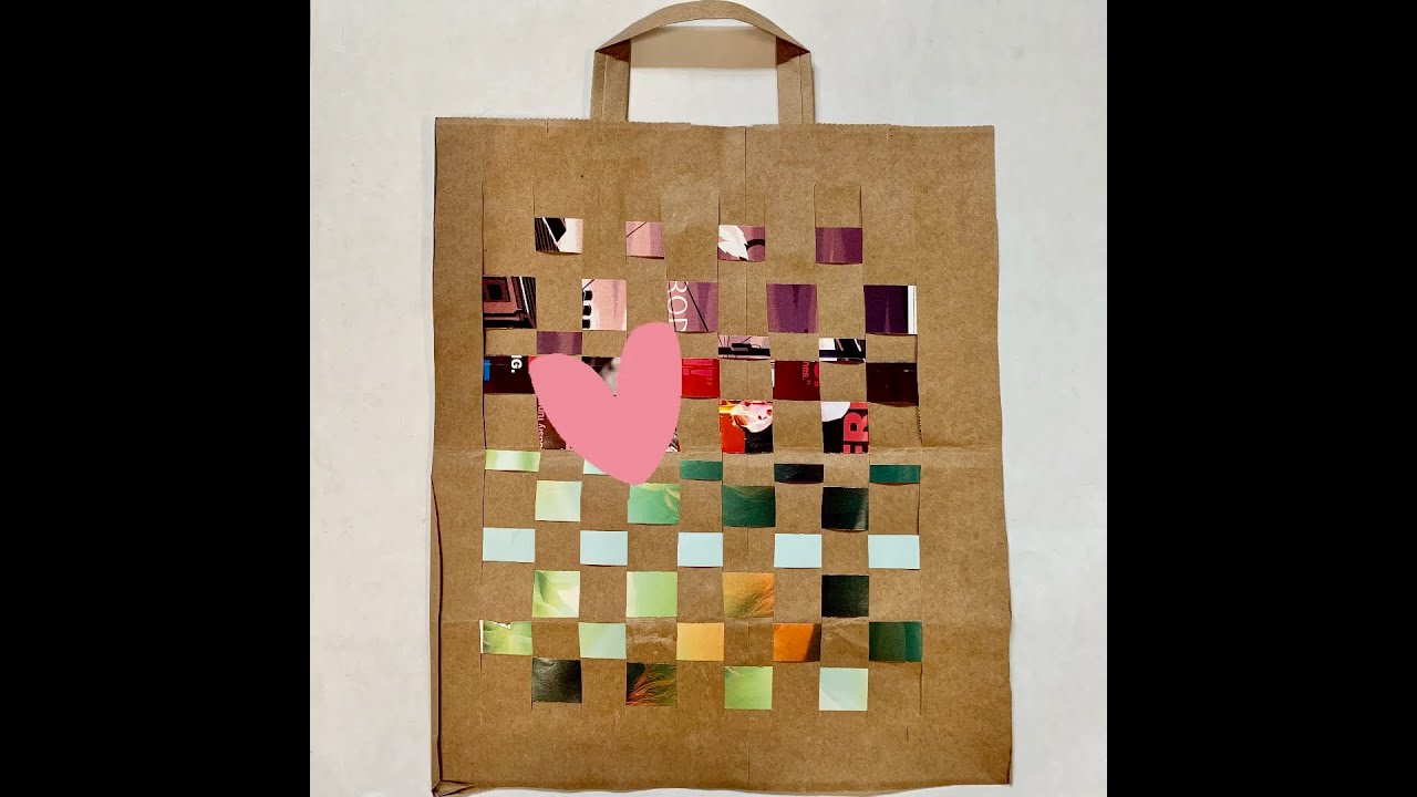 Paper Bag Weaving - YouTube
