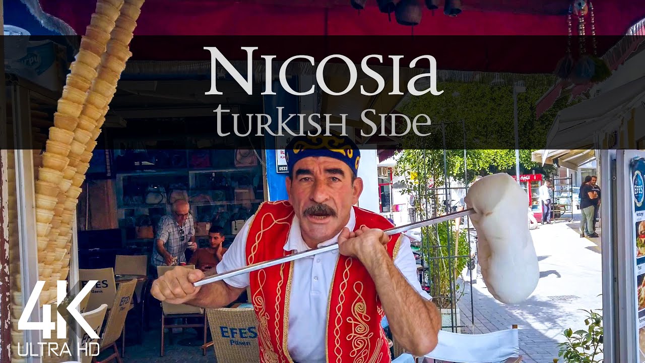 【4K】🇹🇷 VIRTUAL WALKING TOUR: 🚶 «Northern Nicosia - Cyprus 2021» 🎧 ...