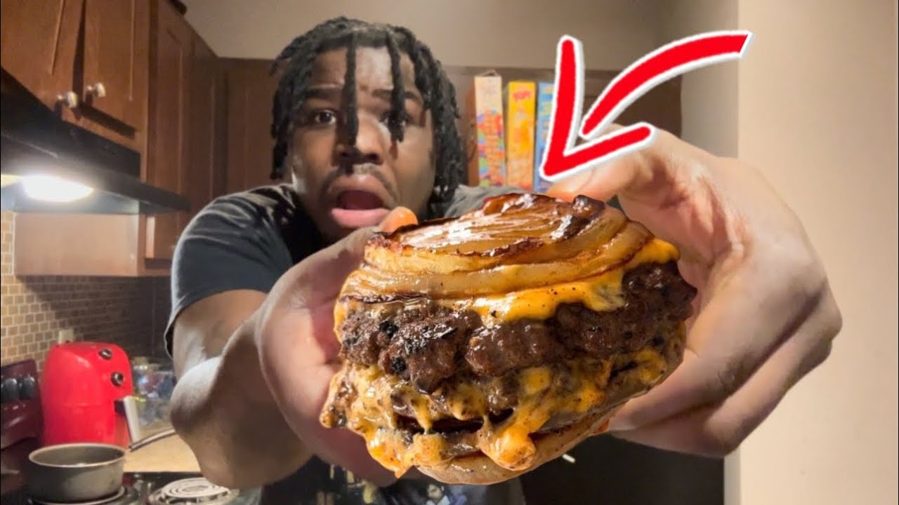 Trying The MOST VIRAL Burger On TikTok. - YouTube