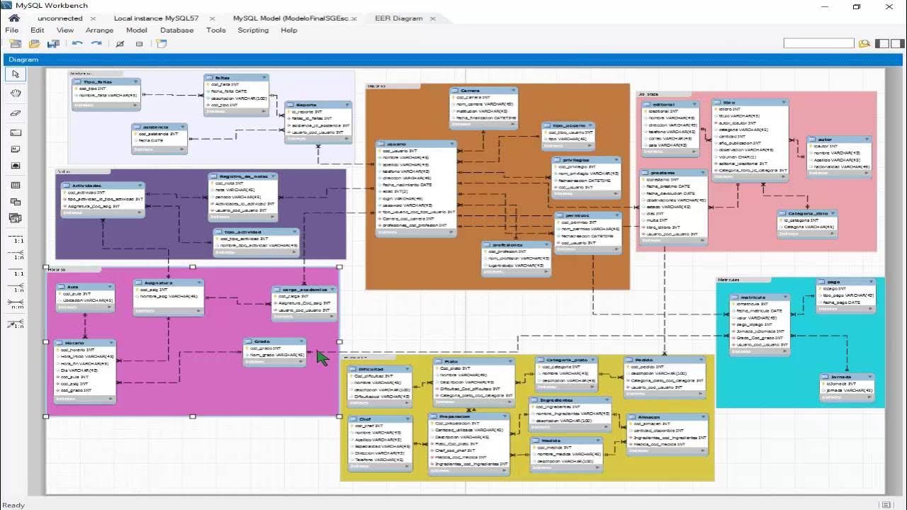 Base de Datos Sistema Escolar - YouTube
