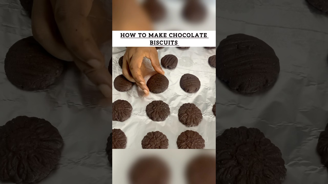 How To Make Chocolate Biscuits. #chocolatebiscuits #chocolatecookies # ...