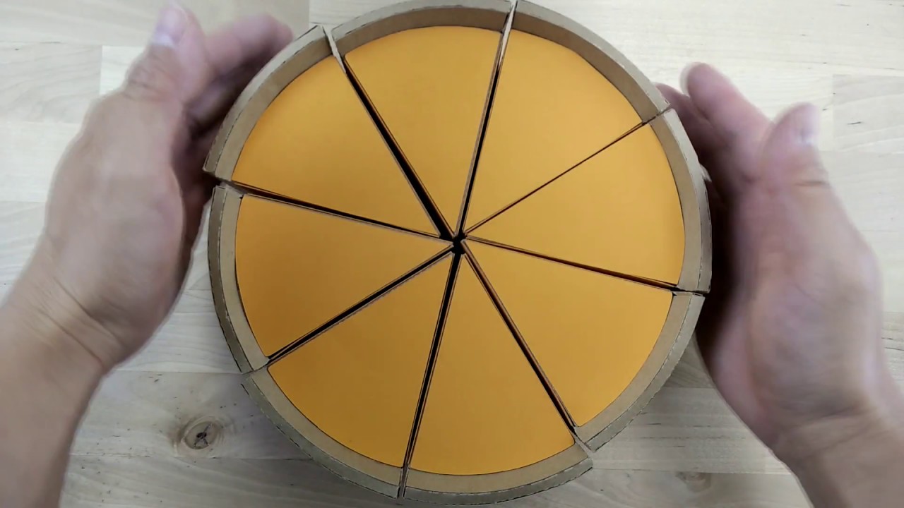 [Tutorial + Template] Thanksgiving Pumpkin Pie Paper Craft - YouTube