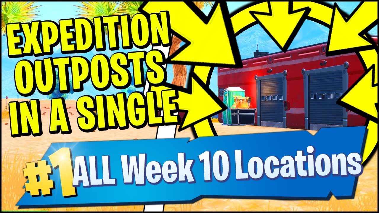 VISIT 4 EXPEDITION OUTPOSTS IN A SINGLE MATCH (Fortnite Season 7 Week ...