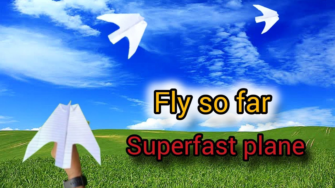 Super fast jet paper plane,Paper jet ppane....!!! - YouTube