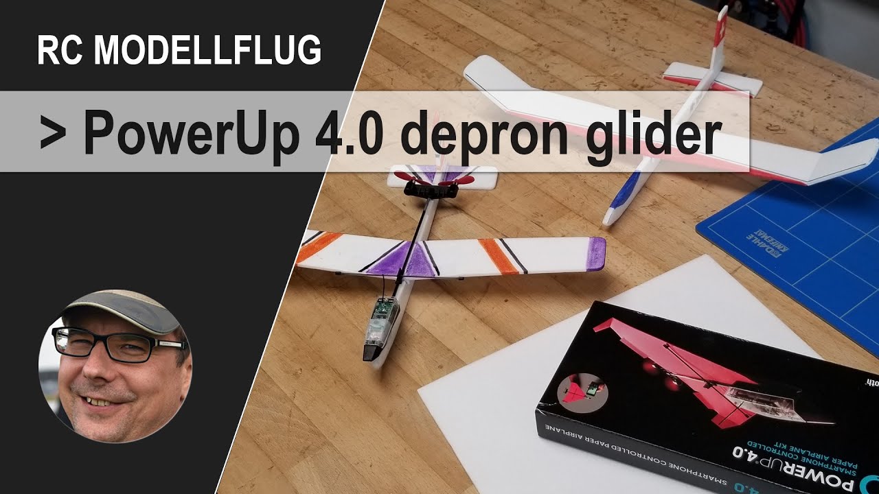 RC Modellflug - Ferngesteuerter Depron-Segelflieger mit PowerUp 4.0 ...