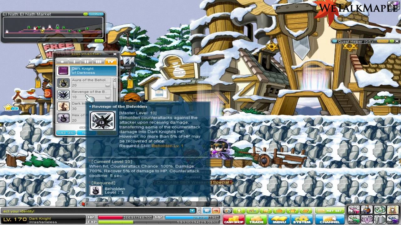 GMS Maplestory Alliance Eternal patch (Dark Knight) - YouTube