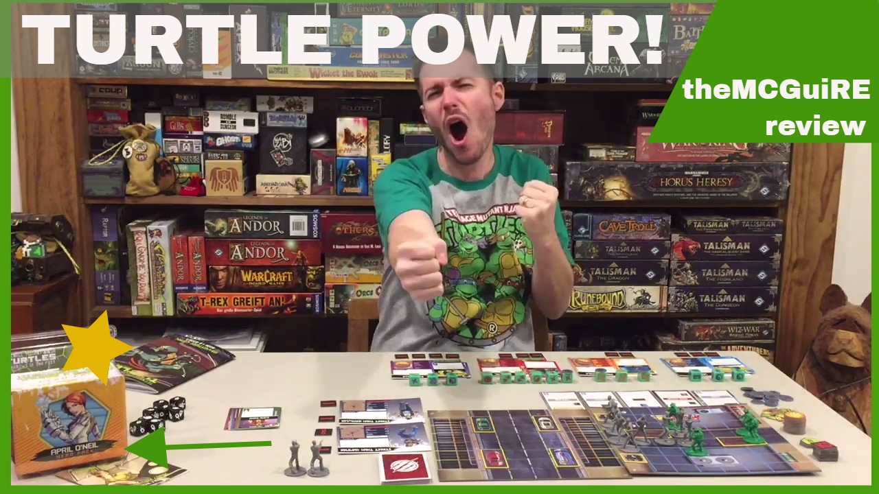 TEENAGE MUTANT NINJA TURTLES Shadows Of The Past Board Game Review ...