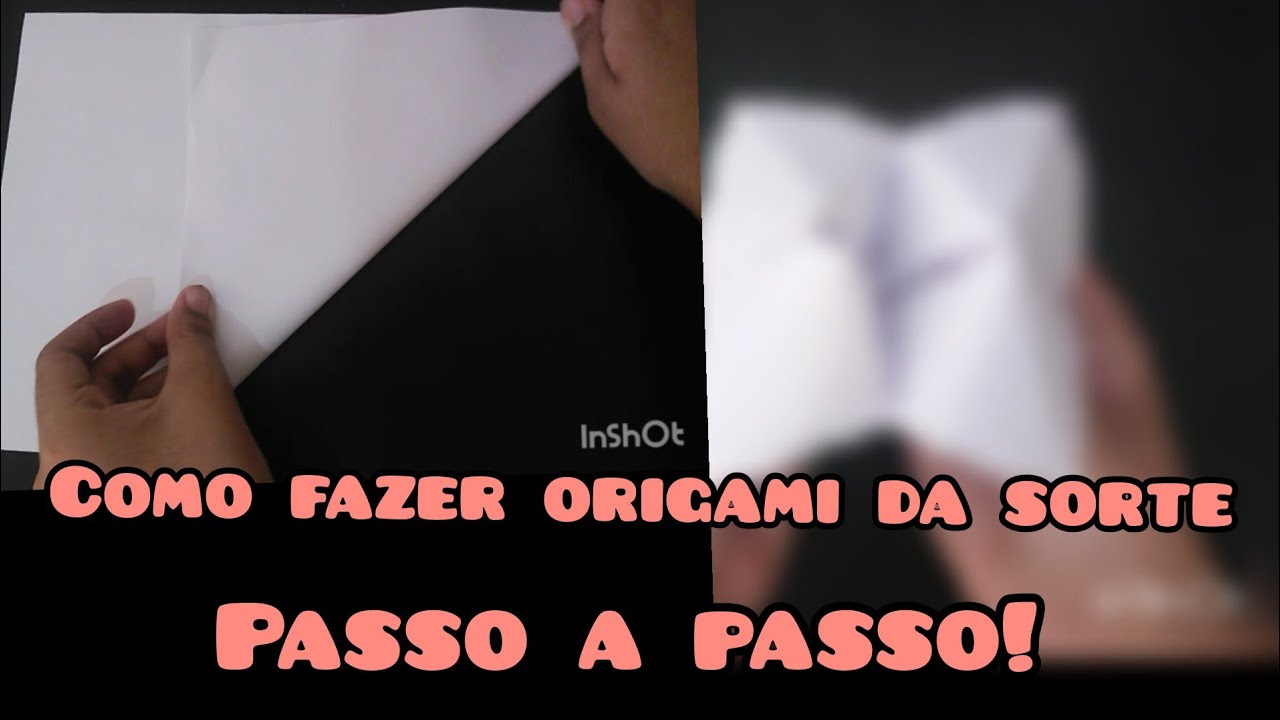 Como fazer um origami da sorte passo a passo - YouTube